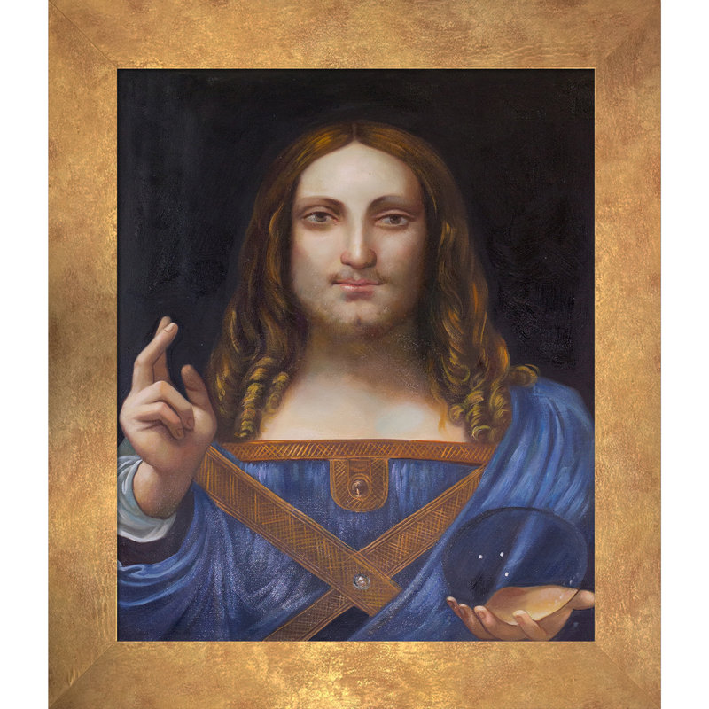 Vault W Artwork Salvator Mundi by Leonardo Da Vinci Picture Frame Painting on Canvas | Wayfair